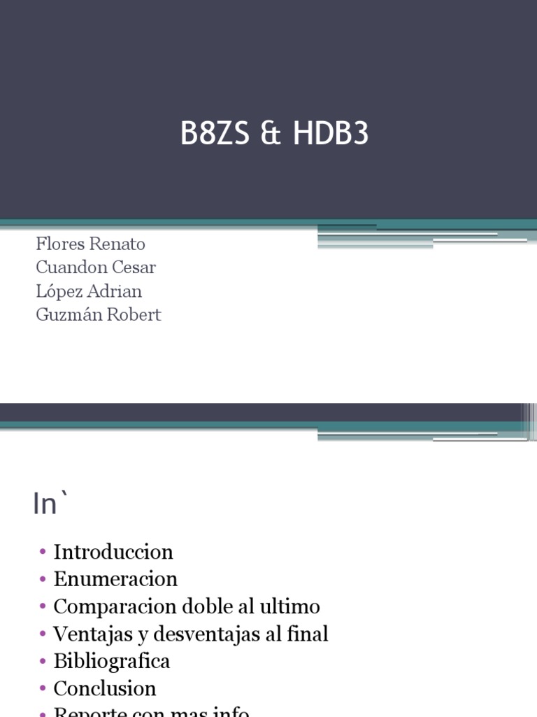 Codificación B8ZS y HDB3: Comparativa | PDF | Tecnología de medios | Datos de computadora