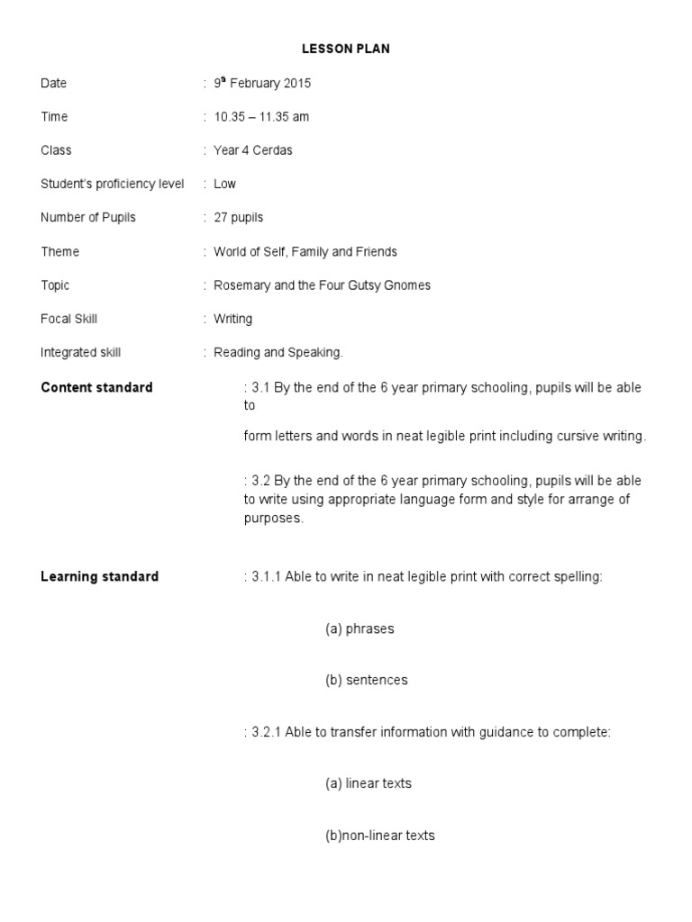 Sample Lesson Plan | PDF | Lesson Plan | Teachers