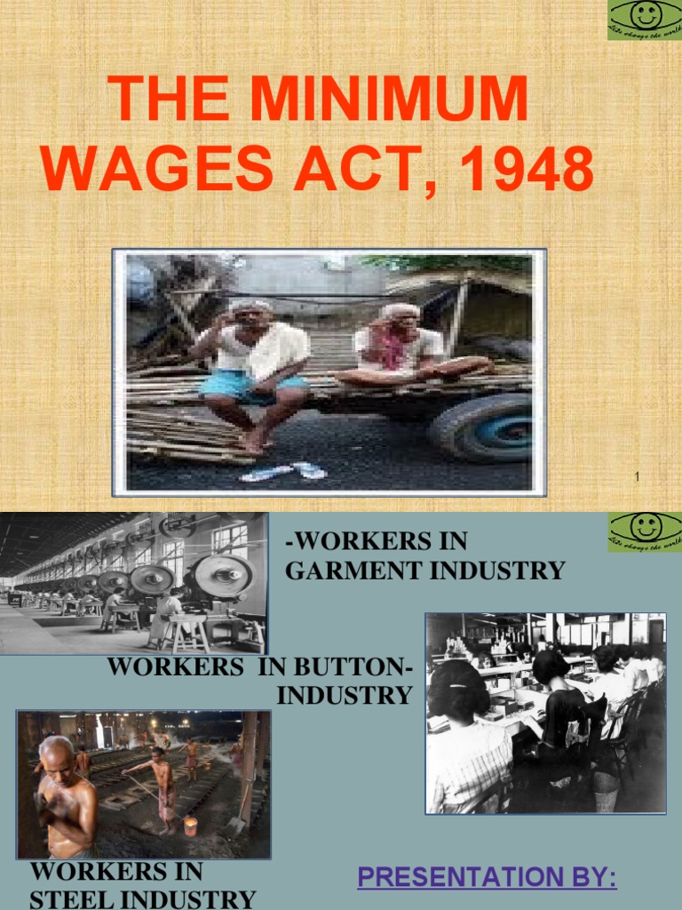 Minimum Wages Act, 1948 | PDF | Wage | Piece Work
