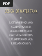 Design of Reinforced Concrete Water Tanks | PDF