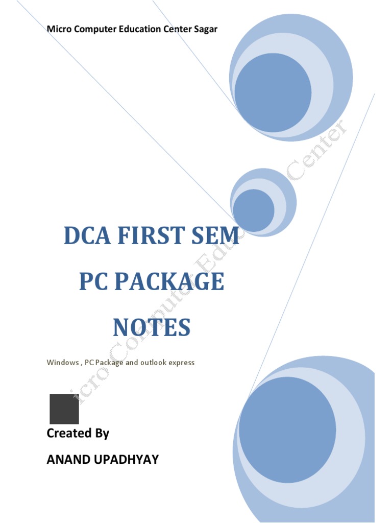 DCA PC Package All Units PDF | PDF | Microsoft Windows | Microsoft Office