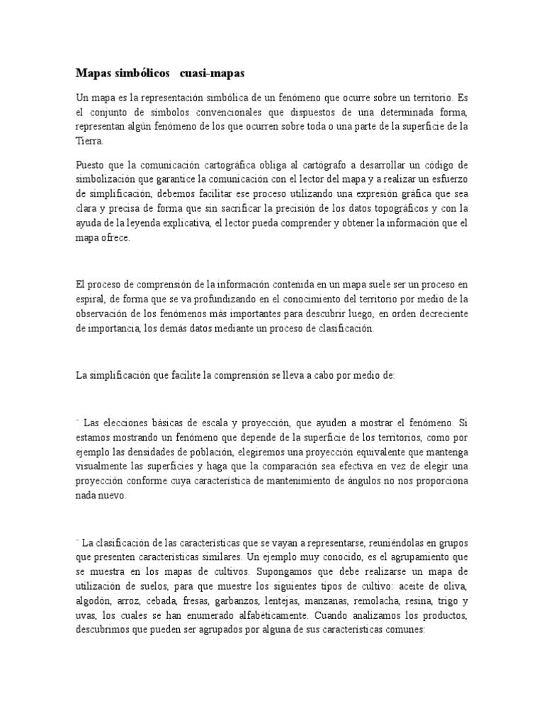 Mapas Simbólicos Cuasi | PDF | Mapa | Sistema de información geográfica