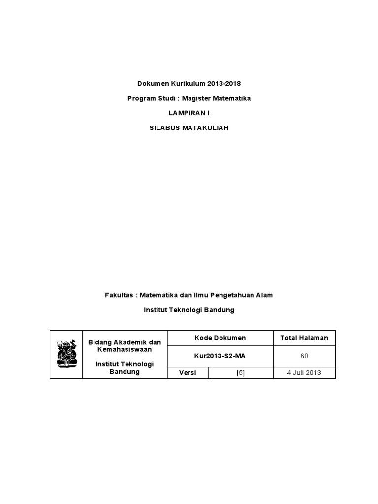 Matematika S2 LampiranI | PDF