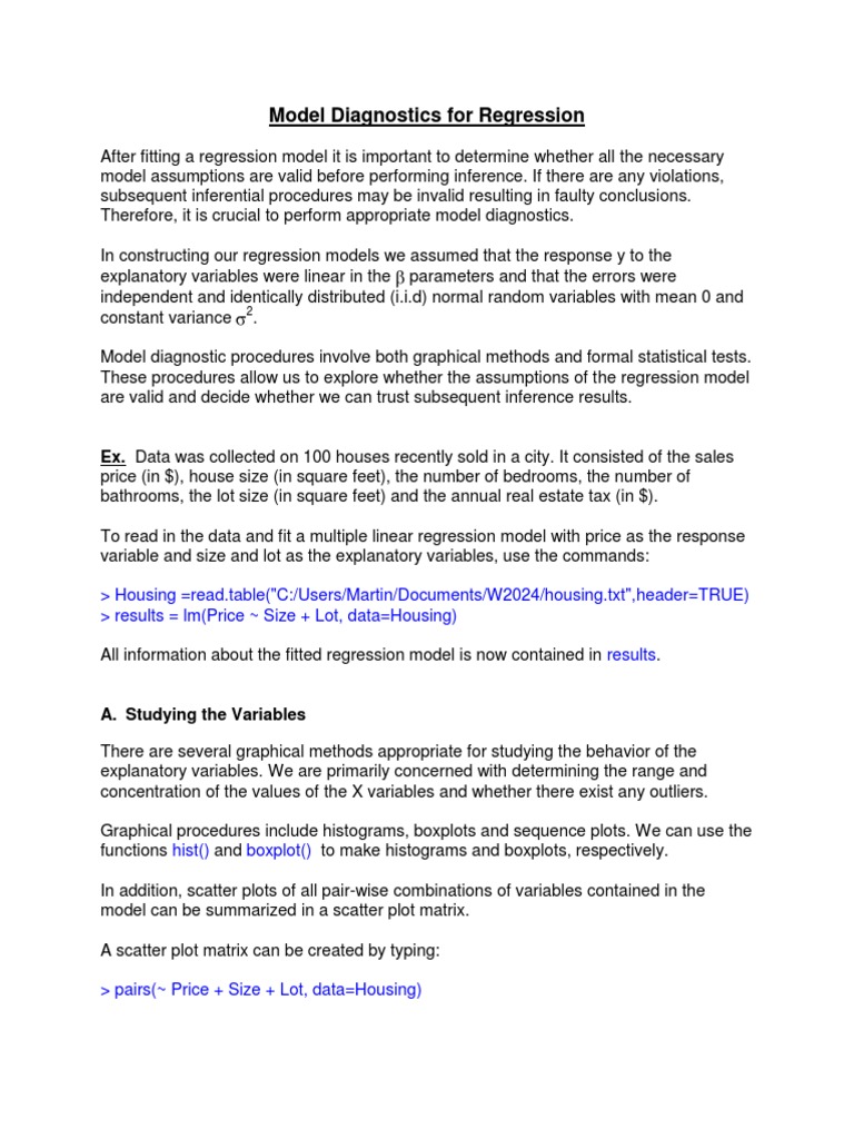 Multiple Regression | PDF | Errors And Residuals | Regression Analysis