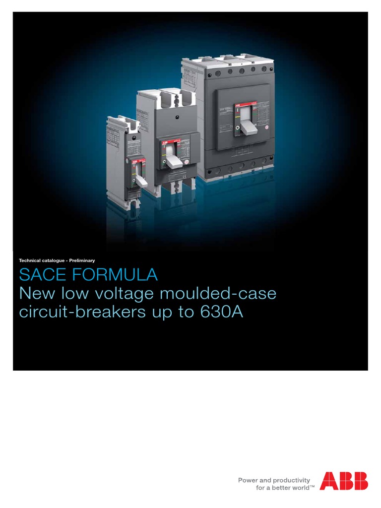 Sace Formula: New Low Voltage Moulded-Case Circuit-Breakers Up To 630A ...