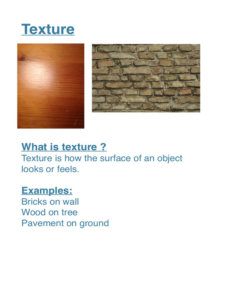 Understanding Texture: Definition & Examples | PDF