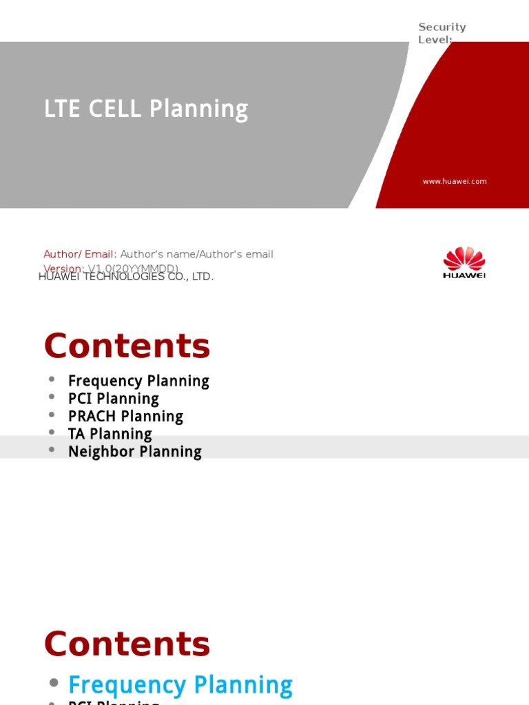 Lte Cell Planning | PDF | Lte (Telecommunication) | Telecommunications