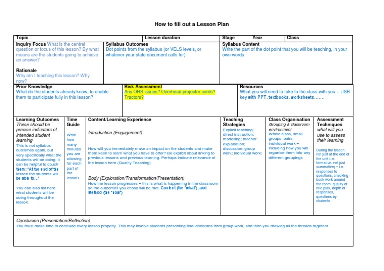 How To Fill in Lesson Plan 8 1 | PDF | Career & Growth