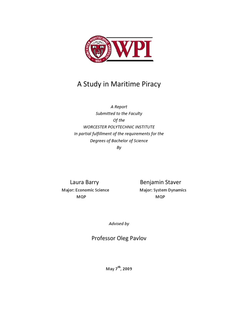 Maritime Piracy Policy Analysis | PDF | Piracy Off The Coast Of Somalia ...