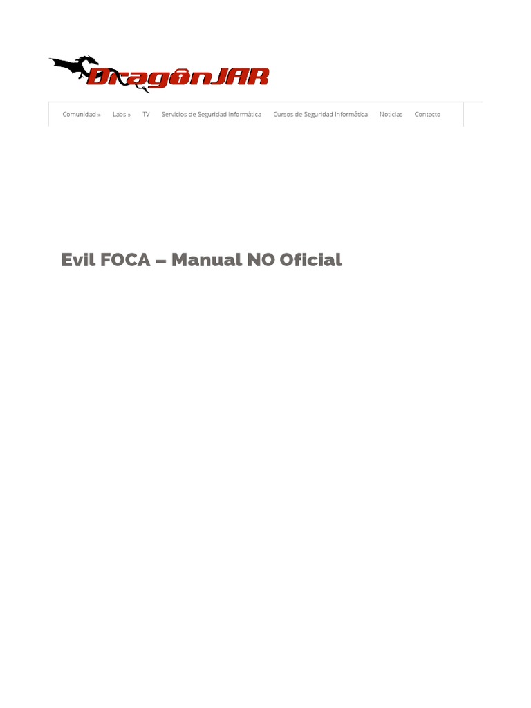 Manual NO Oficial de Evil FOCA | PDF | Dirección IP | Yo Pv6