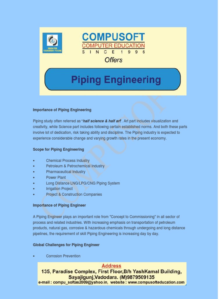 Piping Engineering | PDF | Pipeline Transport | Engineering