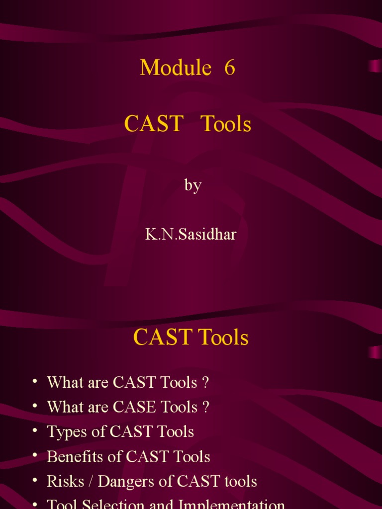 CAST Tools - Module F | PDF | Source Code | Scripting Language