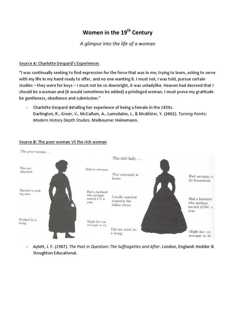 19th Century Women's Struggles | PDF