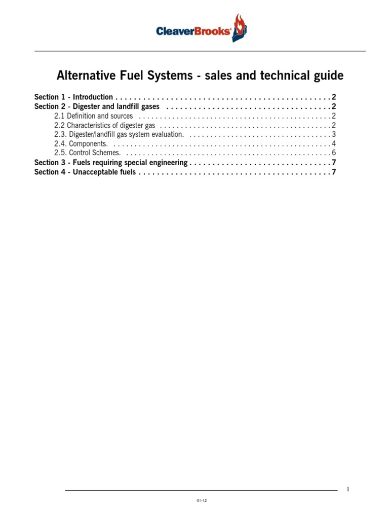 Alternative Fuel Systems - Sales and Technical Guide | PDF | Natural ...