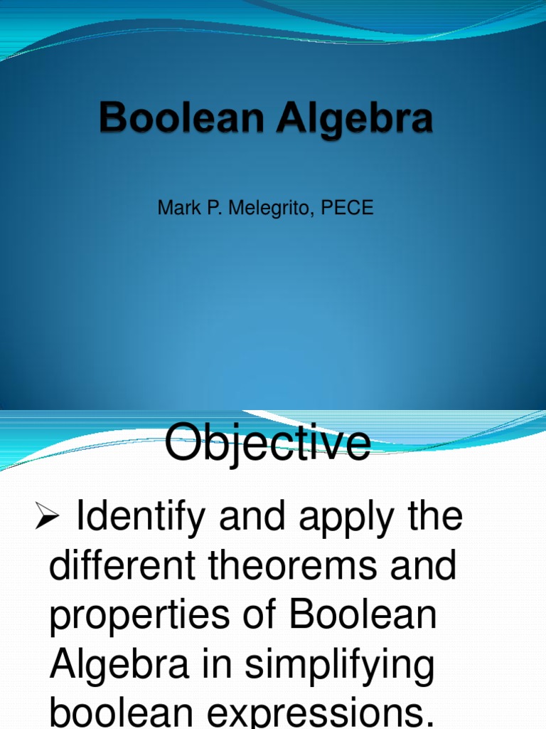 Boolean Algebra | PDF | Boolean Algebra | Teaching Mathematics