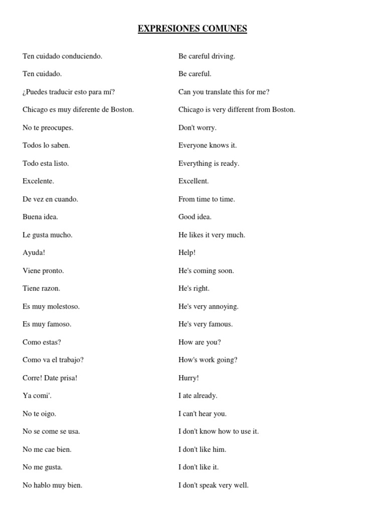 1000 Frases En Ingles Pdf Alimentos Ocio