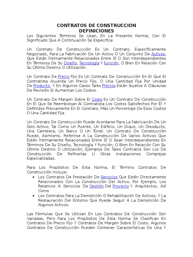 Contratos de Construccion | PDF | Contabilidad | Beneficio (economía)