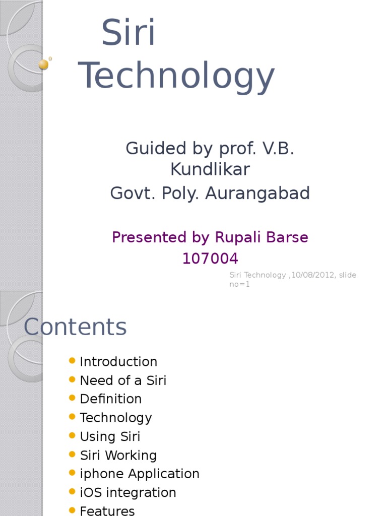 Siri | Download Free PDF | Siri | Ios