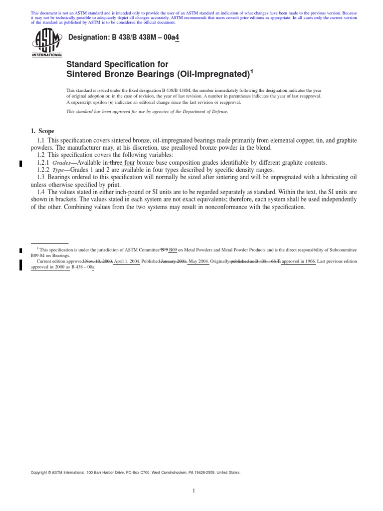 B 438 - B 438m - 00 Qjqzoc9cndm4ts1sruq | PDF | Engineering Tolerance ...