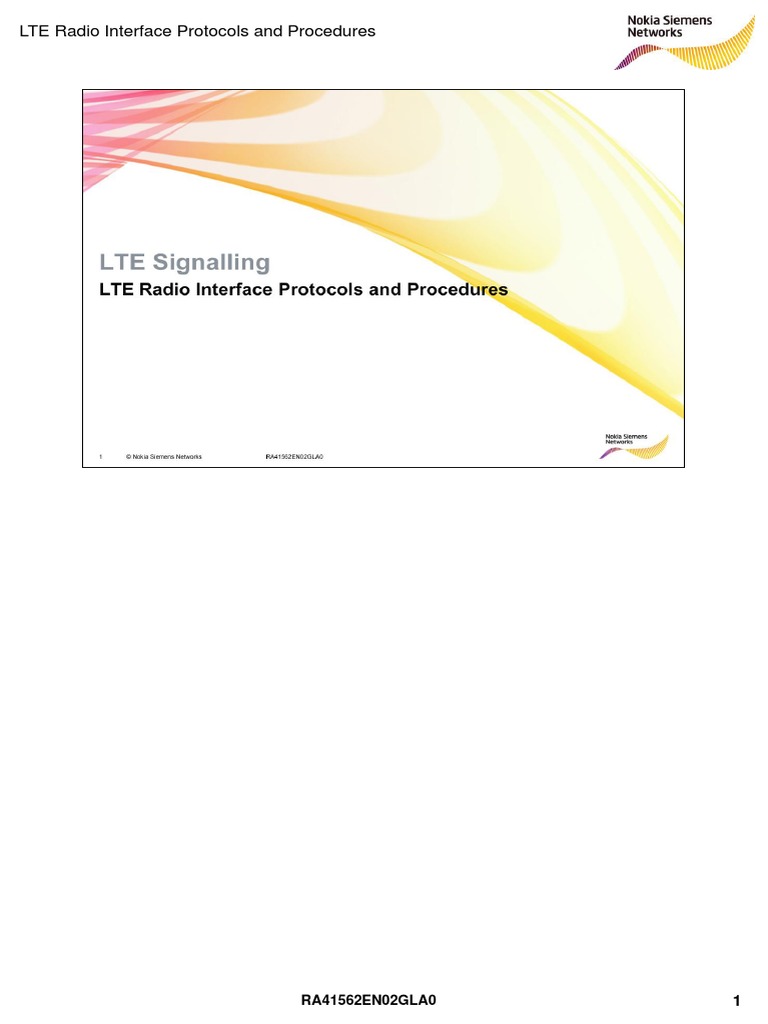 02 Ra41562en02gla0 Lte Radio Interface Protocols And Procedures Pdf Error Detection And