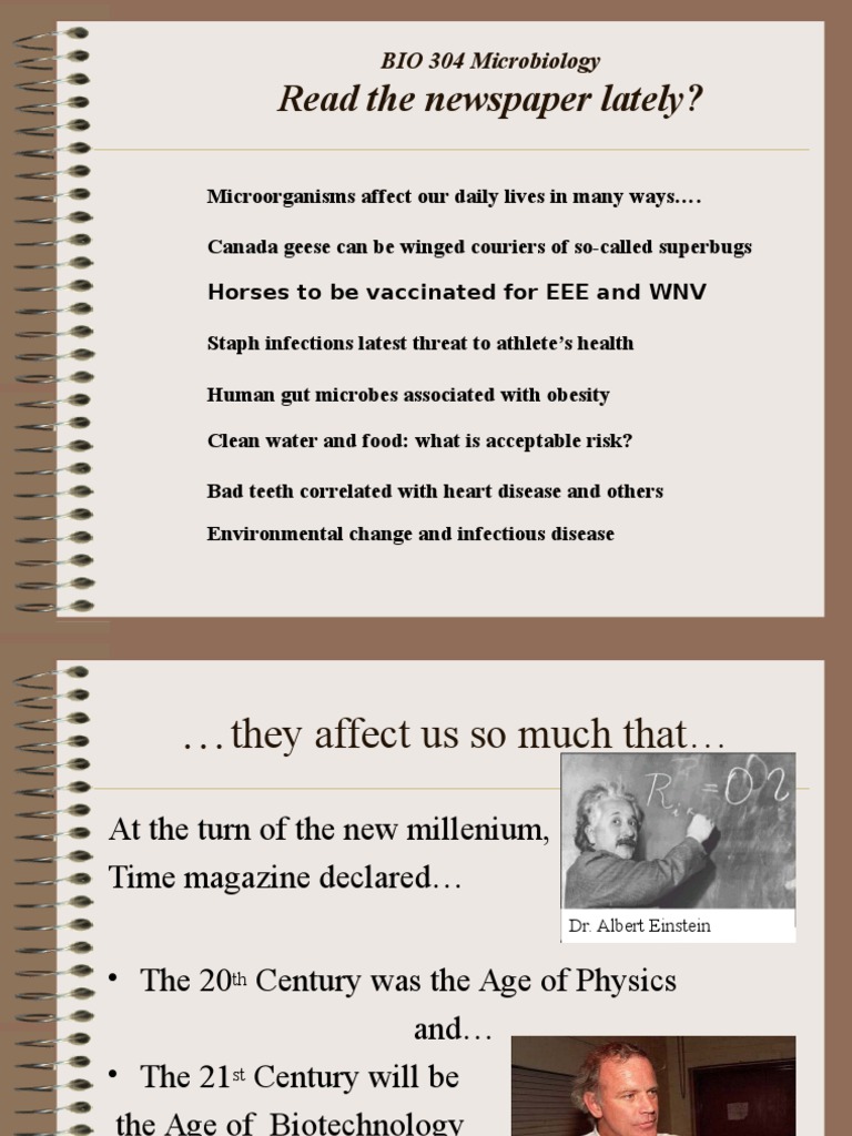 Read The Newspaper Lately?: BIO 304 Microbiology | PDF | Microorganism ...