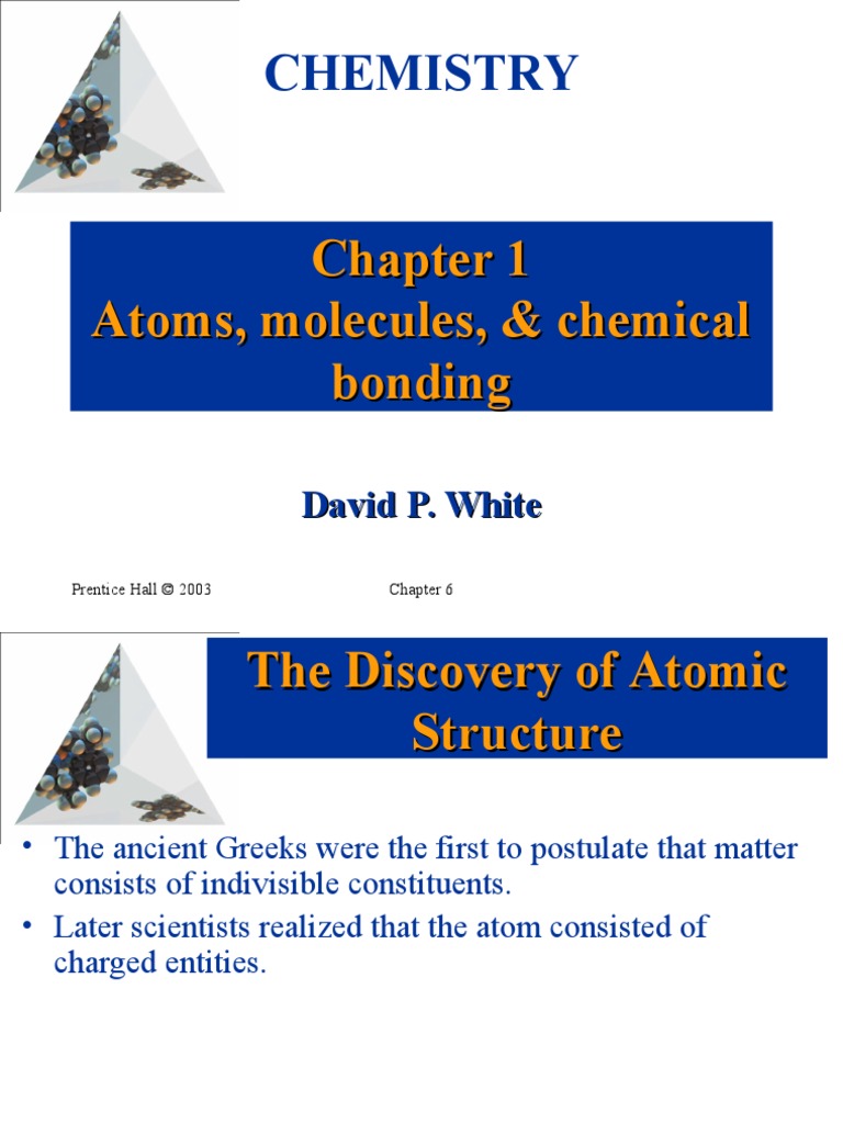 Chemistry: Atoms, Molecules, & Chemical Bonding | PDF | Intermolecular ...