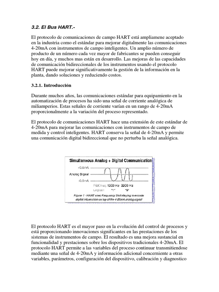 Protocolo HART | PDF | Señal analoga | Protocolos de comunicaciones