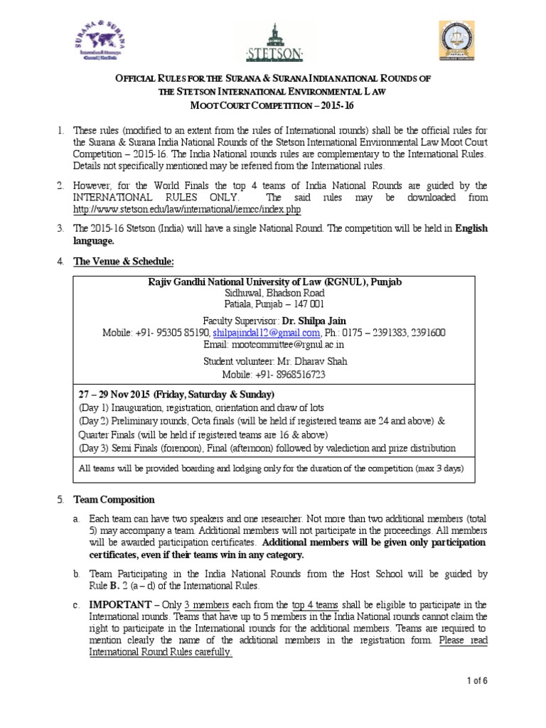 Official Rules | PDF | Government Information | Government