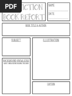 Nonfiction Reading Response | PDF | Games & Activities