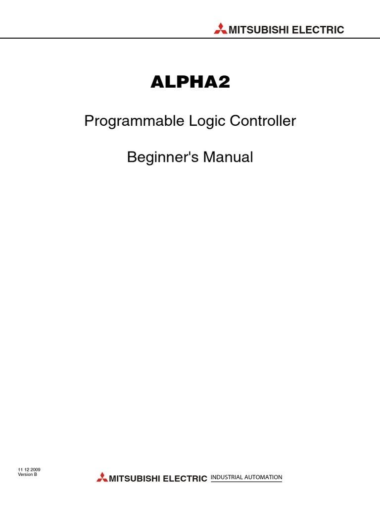 Mitsubishi Alpha Beginners Manual PDF | PDF | Switch | Relay