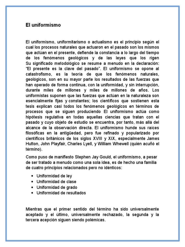 El Uniformismo | PDF