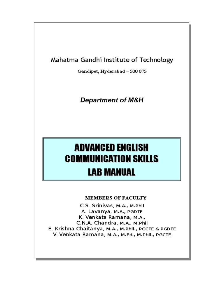 AECS Lab Manual | PDF | Résumé | Vocabulary