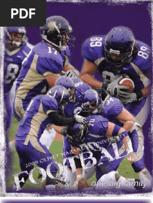Olivet Nazarene University Football Schedule