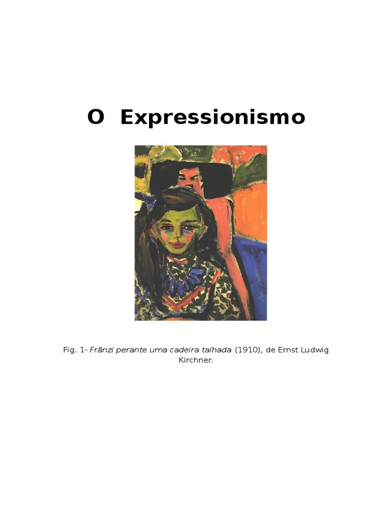 Trabalho Sobre o Expressionismo | PDF | Expressionismo | Crítica de arte