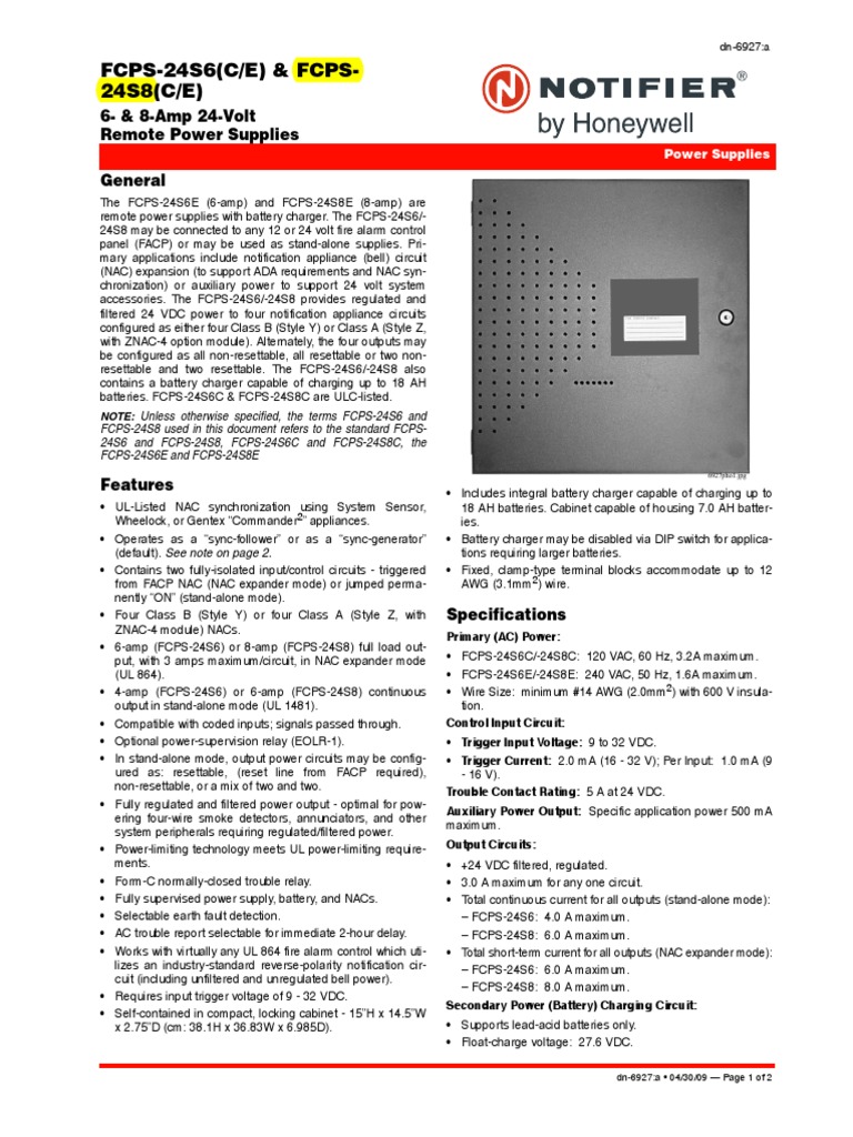FCPS 24S6 (C/e) | PDF | Power Supply | Battery Charger