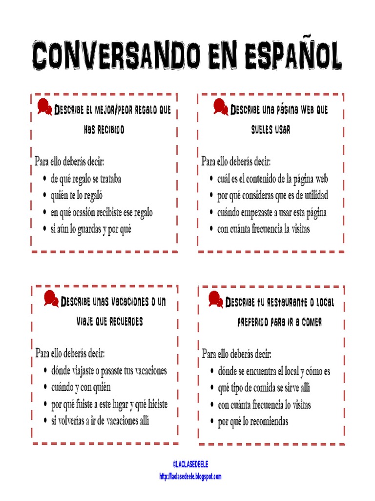 Conversando en Español | Ocio