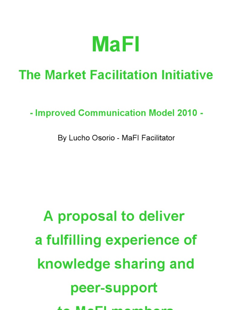 MaFI's Communications Model | PDF | Linked In | Facebook