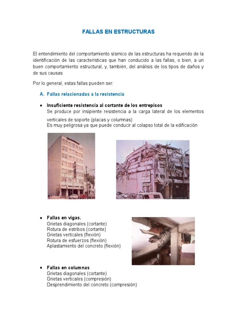 Fallas en Estructuras | PDF