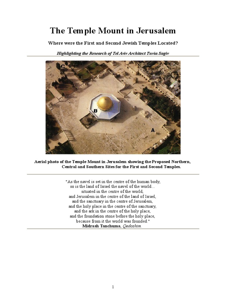 The Temple Mount in Jerusalem | PDF | Abraham | Temple In Jerusalem