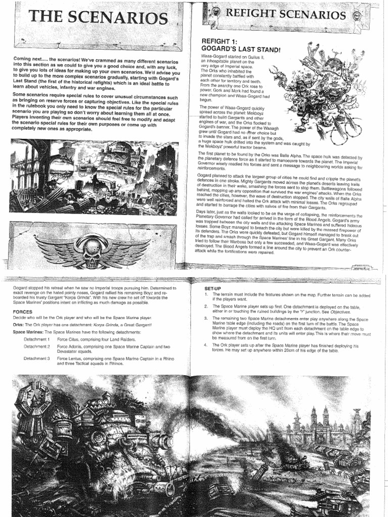 Epic 40k 3rd Edition Historical Scenarios