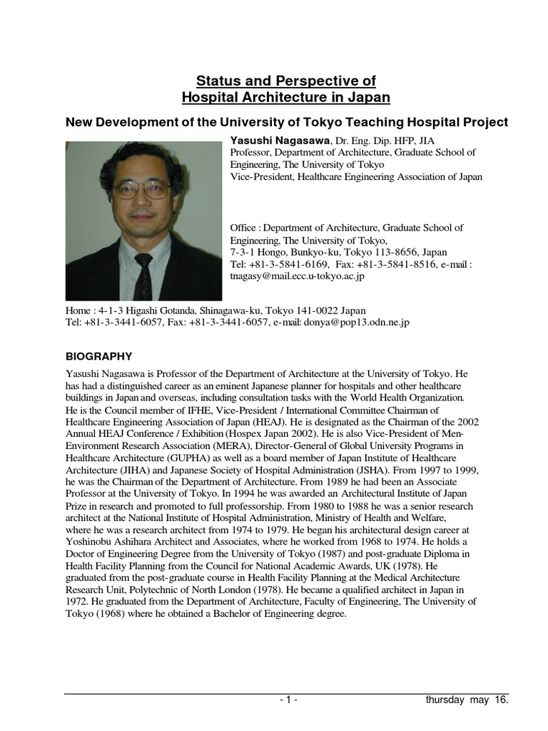 Hospital Architecture Evolution in Japan | PDF | Hospital | Patient