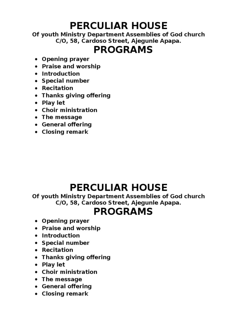 Perculiar House | PDF