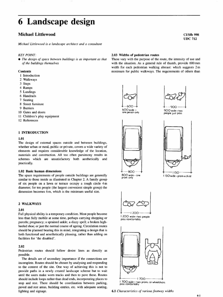 Metric Handbook Part 6 - Landscape Design | PDF