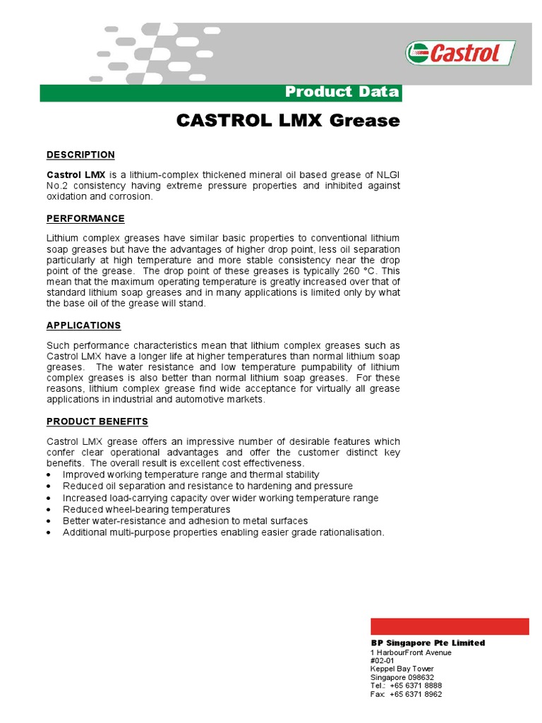 Lmx Grease | Lithium | Industries