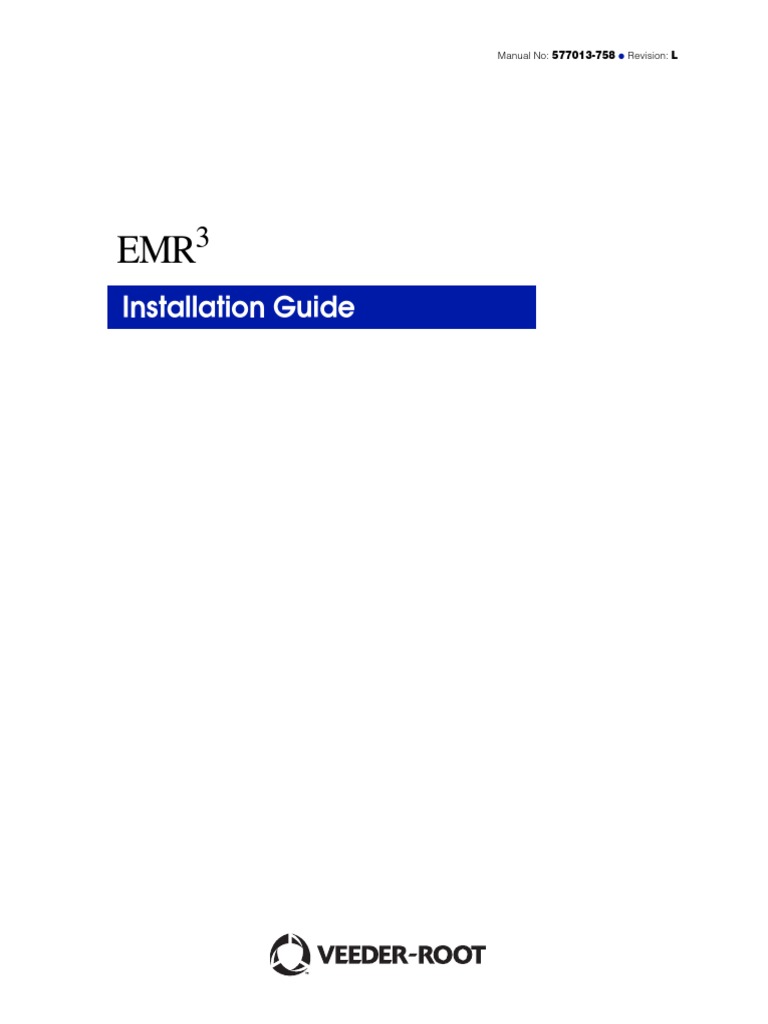 1 - EMR3 Installation Guide 0577013-758 - L01-1 | PDF | Screw ...