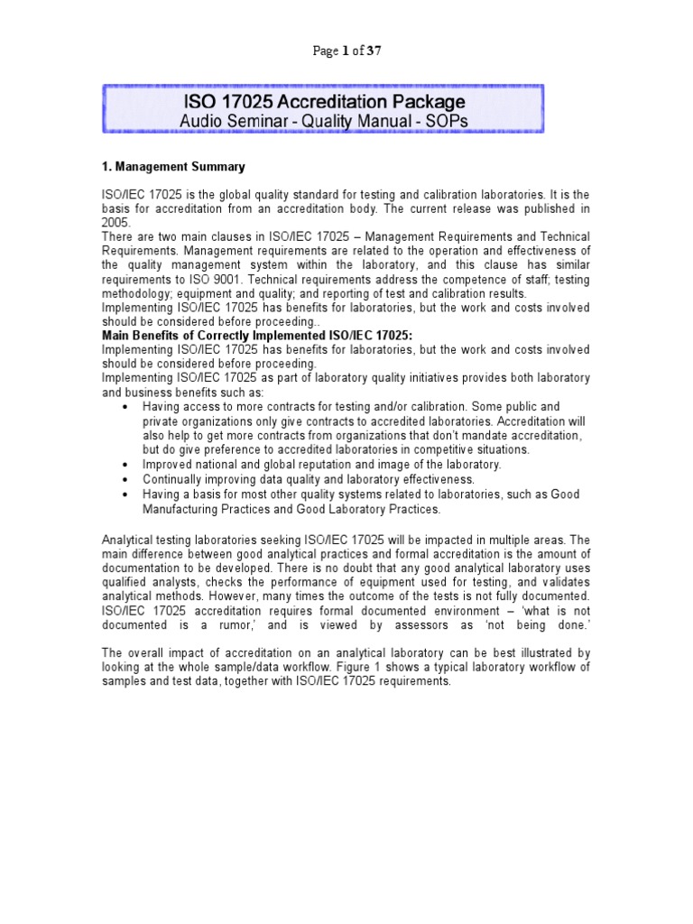 Layman's Guide To Implementing ISO 17025 | PDF | Calibration | Metrology