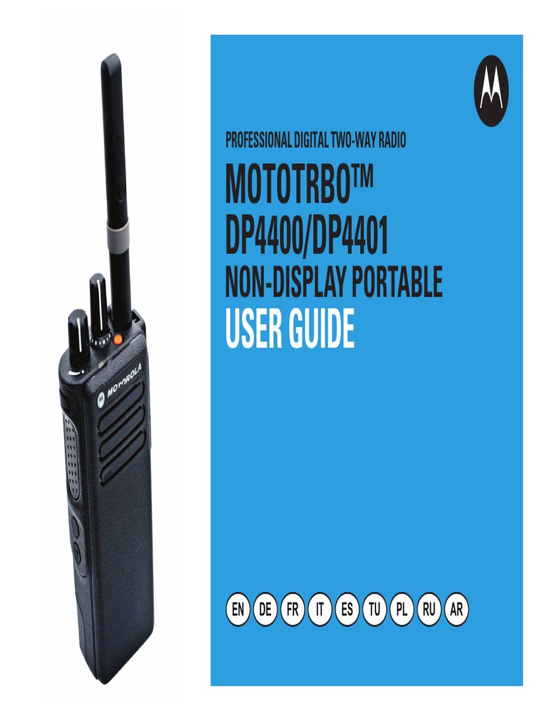 Motorola DP4400 DP4401 Manual en | PDF | Radio | Copyright