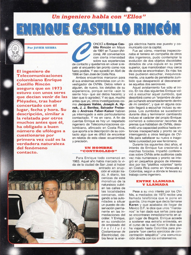 Contactados - Enrique Castillo Rincon R-006 Mon Nº020 - Mas Alla de La ...