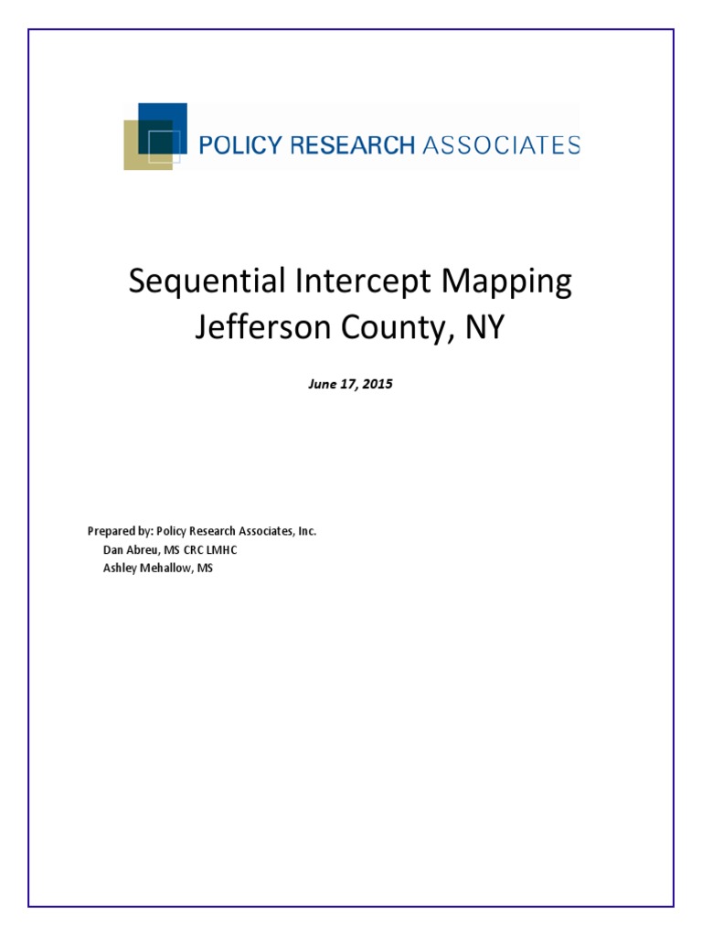 Sequential Intercept Mapping Report | Download Free PDF | Social ...