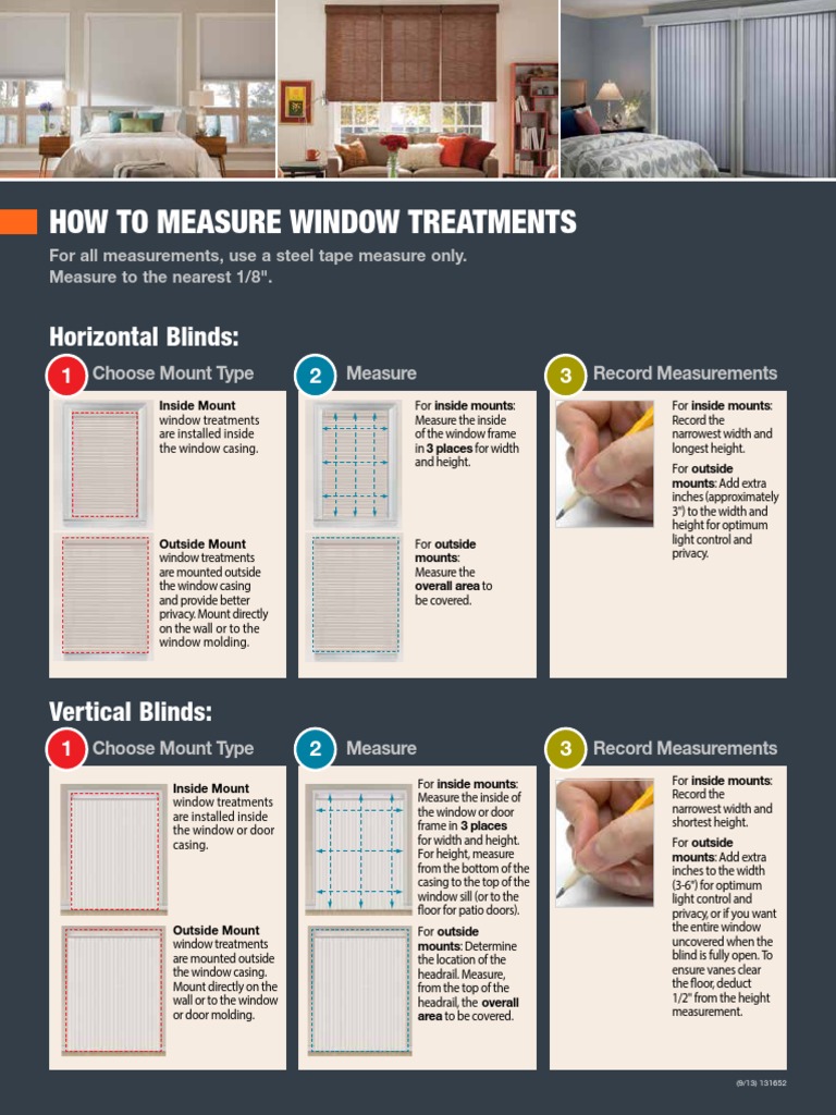 How To Measure Window Treatments | Download Free PDF | Window | Door